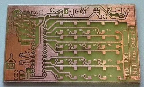 Etching process of outer circuit of PCB board
